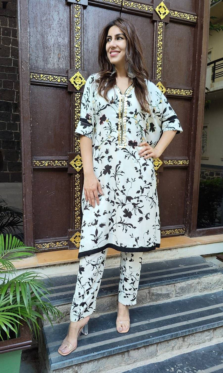 Black White Zipper Coord Set – Label DC