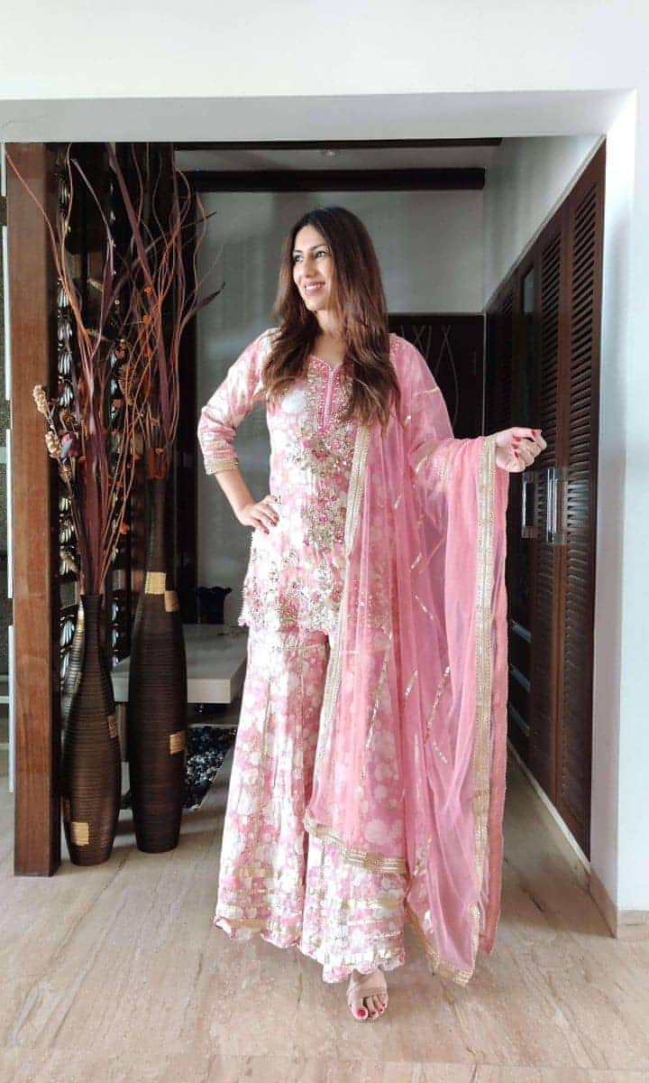 Blush Pink Sharara Set – Label DC