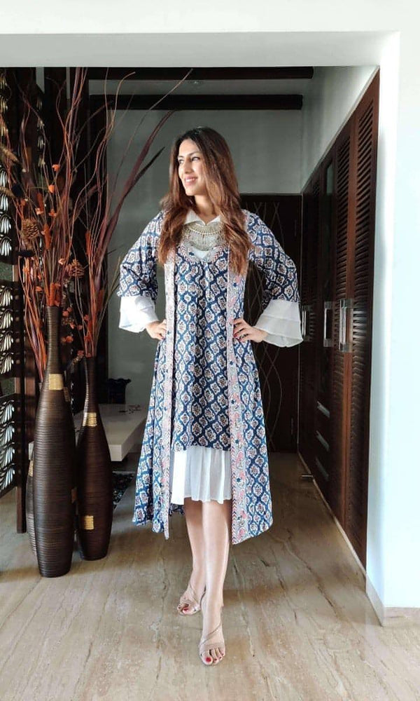 Yellow Grey Stripe Coord Set