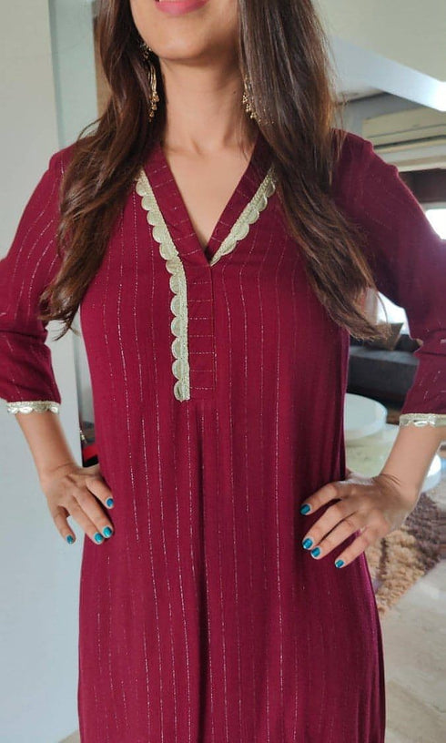 Maroon Coord Set – Label DC