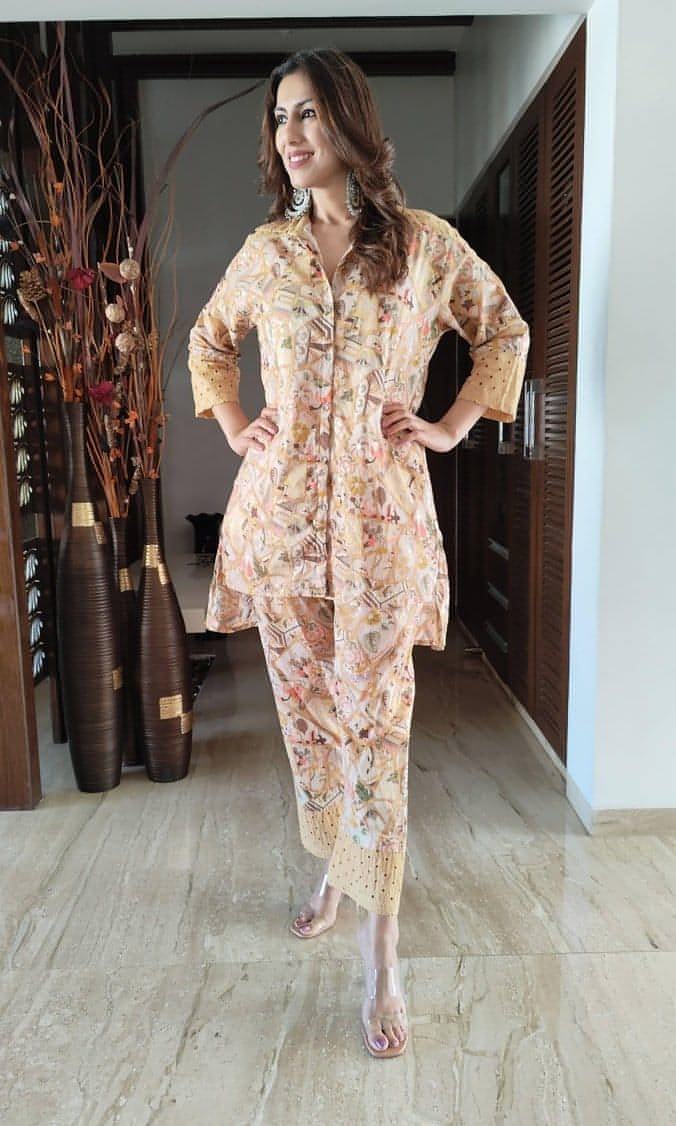 Mustard Cutwork Coord Set – Label DC