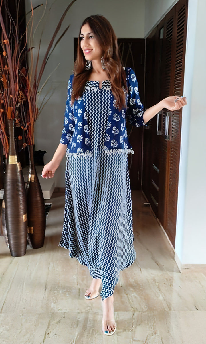 Navy Blue Jumpsuit Set – Label DC