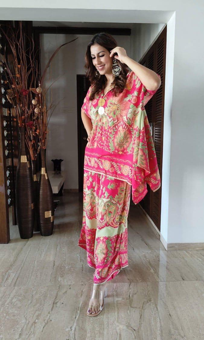 Pink Kaftan Coord Set – Label DC