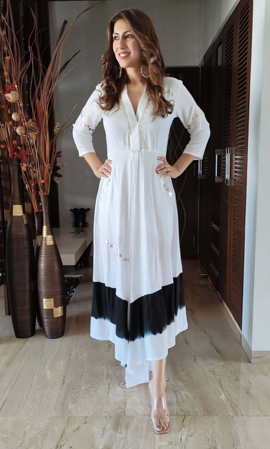 White Leather Patchwork Dress – Label DC